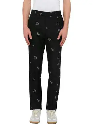 ALEXANDER MCQUEEN Alexander McQueen High-Waisted Trousers With All-Over Print