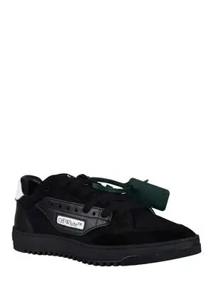 Off-White Leather And Suede Sneakers - Black