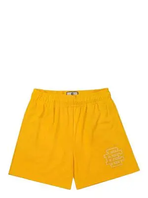 ERIC EMANUEL Eric Emanuel Mesh Logo Print Shorts Yellow
