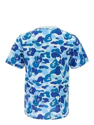 A BATHING APE Abc Camo College T-shirt - Blue