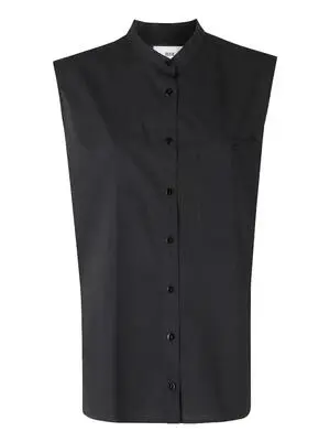 SOLOTRE SOLOTRE Sleeveless Mandarin Collar Shirt