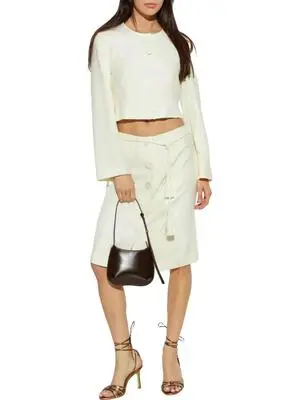 Posse Elspeth Cropped Wool Jacket - Neutrals