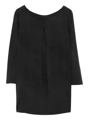 Majestic Filatures Pleated-back T-shirt - Black