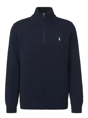 Polo Ralph Lauren Cotton Half-zip Sweater - Blue