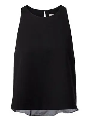 Dorothee Schumacher Emotional Essence Ruffled Jersey Top - Black