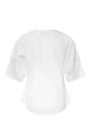 ENFOLD Peplum T-shirt - White