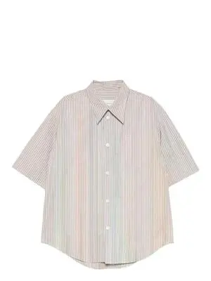 AMI Paris Striped Shirt - Neutrals