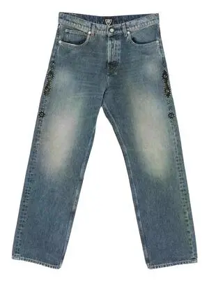 HTC LOS ANGELES Stud-embellished Jeans - Blue