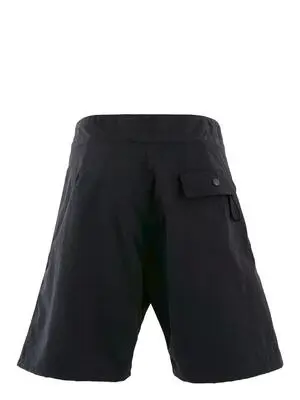 SAINT MXXXXXX Lace-up Graphic-print Shorts - Black
