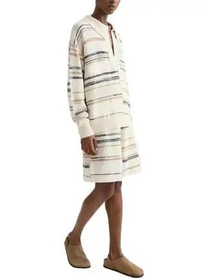 TWP Stripe Intarsia V-neck Sweater - Neutrals