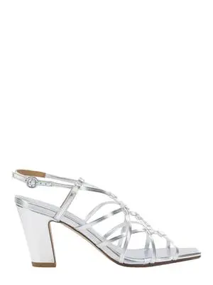AeydĒ Acacia Laminated-finish Sandals - Silver