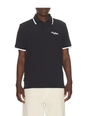 KHALHON Short Sleeve Performance Polo In . Also - Black