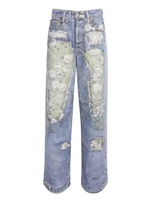 Acne Studios Trompe-l'oeil Wide-leg Jeans - Blue