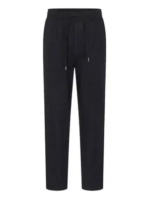 BRIGLIA 1949 Drawstring Waist Flannel Trousers - Blue