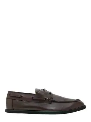 THE ROW Almond-toe Boat Shoes - Brown