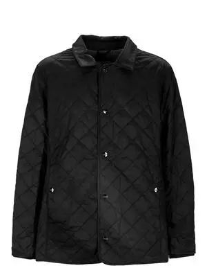 HUSKY Quilted Press-stud Jacket - Black