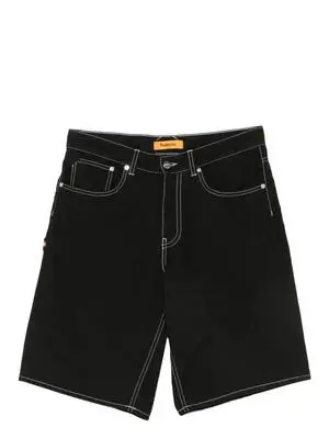 REPLAY Contrast Stitch Shorts - Black