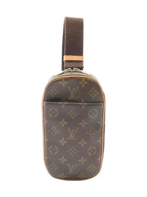 LOUIS VUITTON 2005 Pochette Ganju Monogram Messenger Bag - Brown