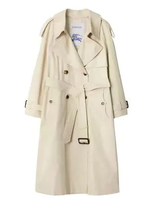 Burberry Long Fitzrovia Gabardine Trench Coat - Neutrals