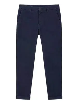 MASON'S Torino Flex Logo-embroidered Trousers - Blue