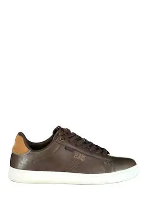 U.S. Grand Perforated Logo-print Sneakers - Brown