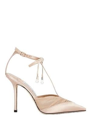 JIMMY CHOO Afia Mesh 100 Pump - Macaron