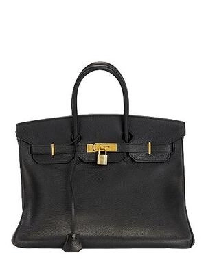 Hermès Hermes Ardennes Birkin 35 Retourne Handbag Noir