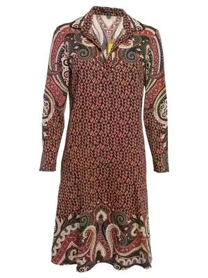 Etro Paisley-print Mini Dress - Orange