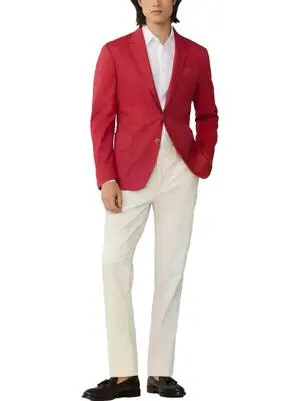HACKETT LONDON Single-breasted Blazer - Red