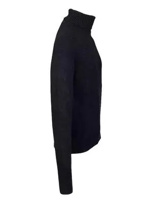 Fedeli Knitted Roll-neck Cashmere Sweater - Blue
