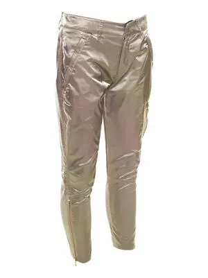 Prada Metallic Finish Trousers - Neutrals