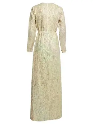 Max Mara V-neck Maxi Dress - Neutrals