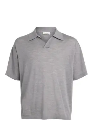 FRAME Wool-cashmere Superfine Polo Shirt - Brown