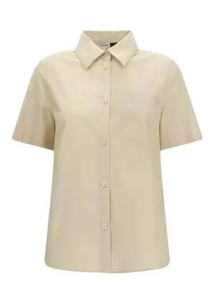 Loewe Embroidered Cotton Shirt - Neutrals