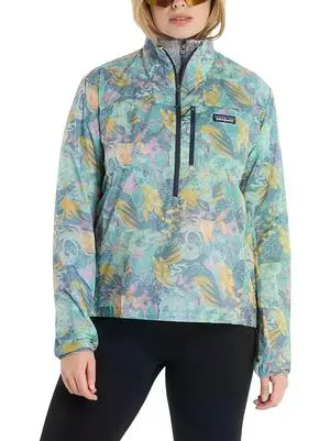 Patagonia Abstract-print Quarter-zip Sweatshirt - Blue