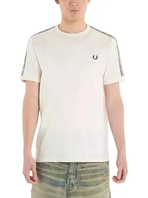 Fred Perry Logo-embroidered T-shirt - Neutrals