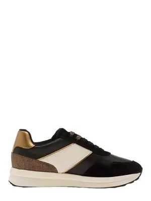 Geox Glitter-detail Sneakers - Black