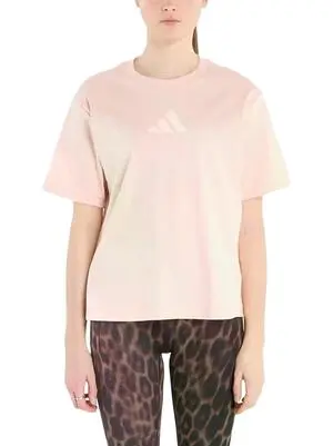 Adidas Logo Print T-shirt - Pink