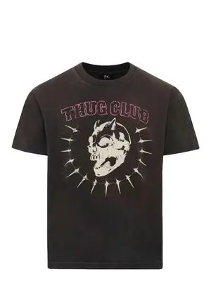 THUG CLUB Graphic-print T-shirt - Black