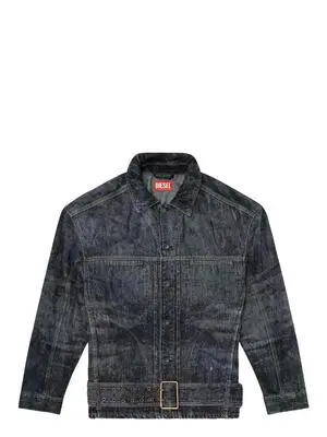 DIESEL® D-valero-s Denim Jacket - Black