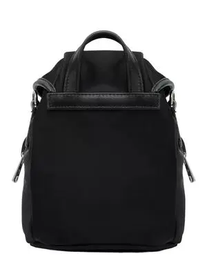 Moncler Mini Backpack With Logo Plaque Buckle Fastening - Black