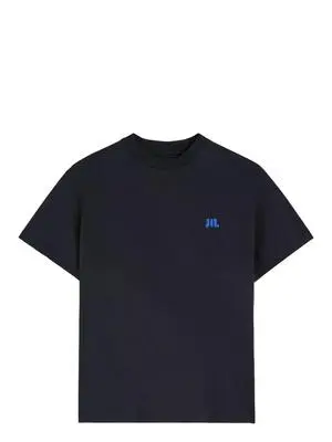 JIL SANDER Jil Sander Crew Neck Cotton T-Shirt Blue
