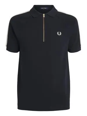 Fred Perry Cable Tape Polo Shirt - Navy