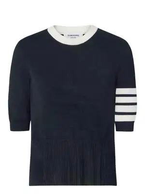 Thom Browne Hector Intarsia Knit T-shirt - Blue