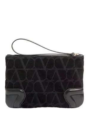 Valentino Garavani Valentino Garavani Toile Iconographe Pouch Black