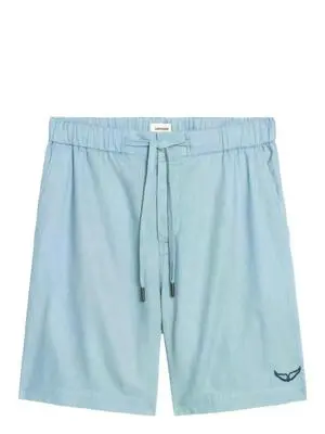Zadig&Voltaire Pany Drawstring-waist Shorts - Blue