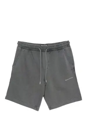 Marc O'polo Logo Print Drawstring Shorts - Grey