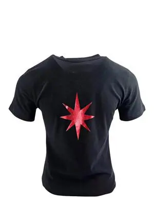 MADISON MAISON Graphic Print T-shirt - Black