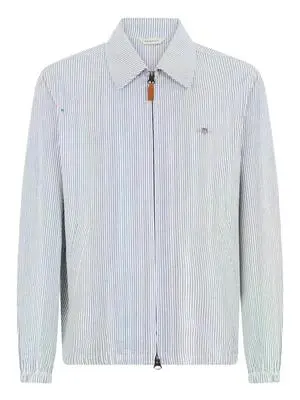 Gant Striped Seersucker Jacket - Blue