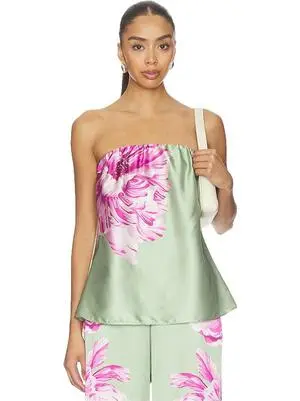 Misa Yassi Strapless Top - Sage